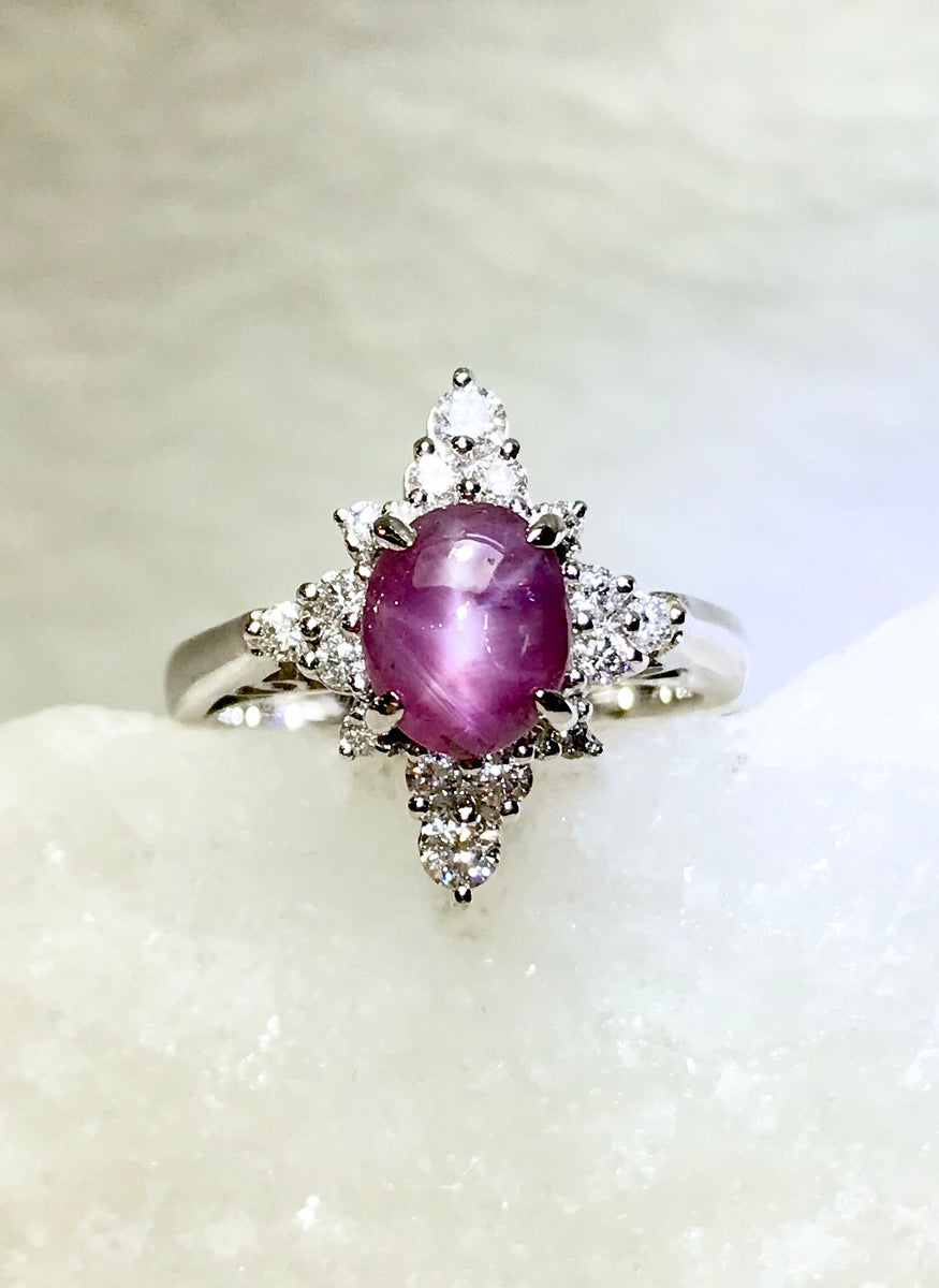 Purple Star Sapphire Ring – One's Treasure Jewellery